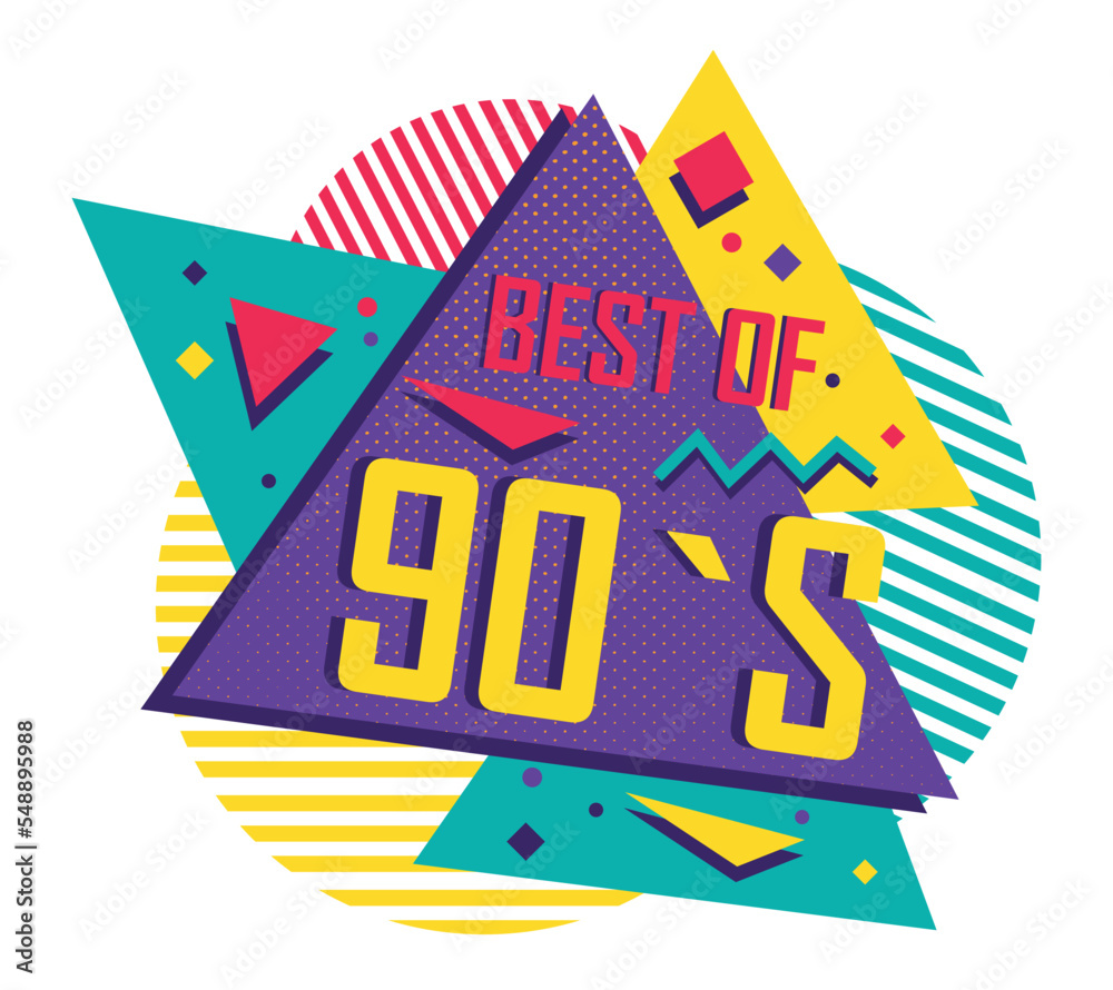 90s minimalistic banner. Graphic element for website in minimalist ...