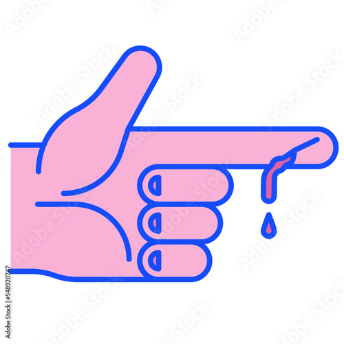 Finger Cut Clipart Black And White