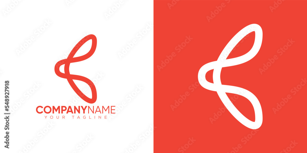 Letter C Flying Logo Design Stock Vector | Adobe Stock