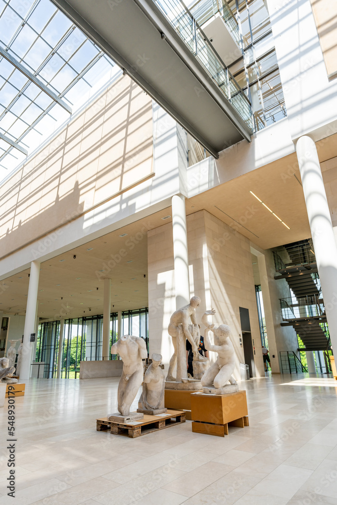 Copenhagen, Denmark. Circa August 2022. Interior hall of the National ...