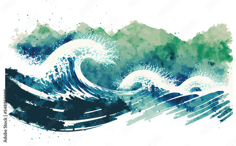 The great wave off kanagawa painting reproduction. Wallpaper design ...