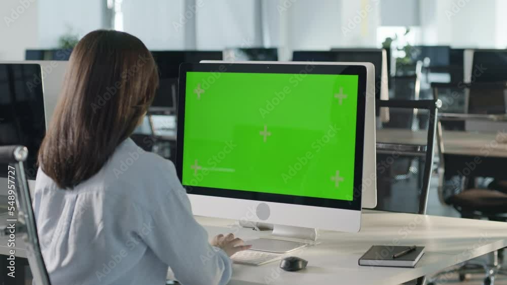 Vídeo do Stock: Business Woman Hands Working Internet on Computer On ...