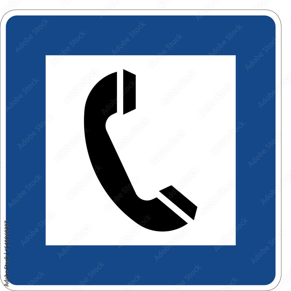 Autobahn telephone booth sign, Service Signs, road signs germany, This ...