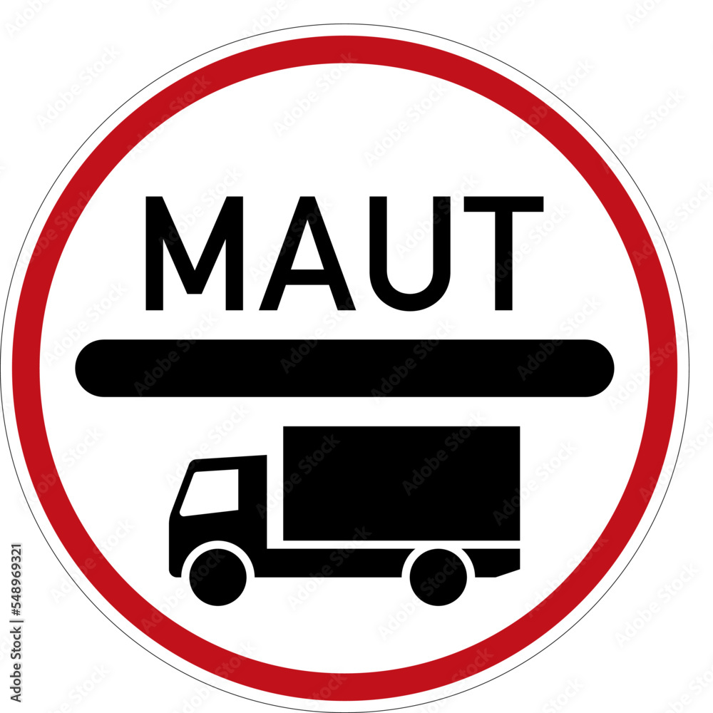 Toll road for vehicles over 3.5 t, Service Signs, road signs germany ...