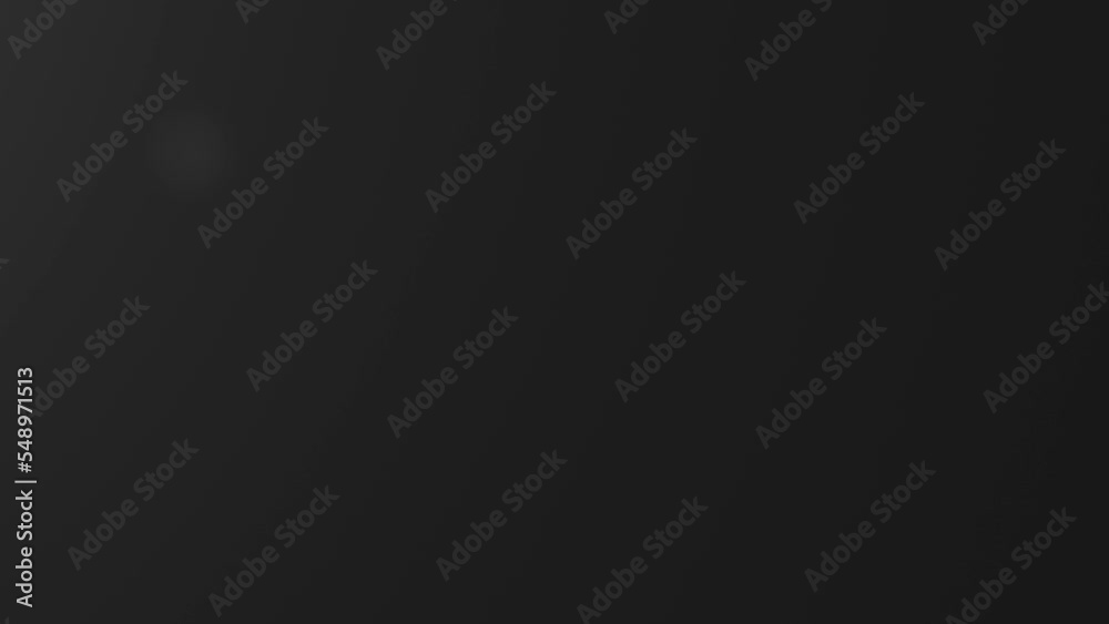 Optical Lens flare effect, 4K yellow on black background. Top left ...