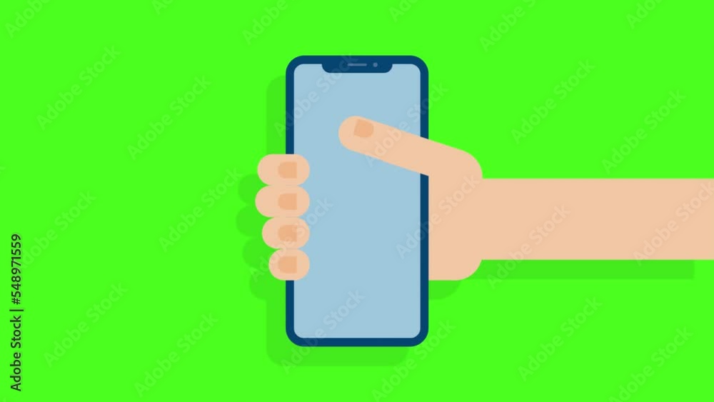 Hand sliding and pressing button on green screen. Hand gesture symbol ...