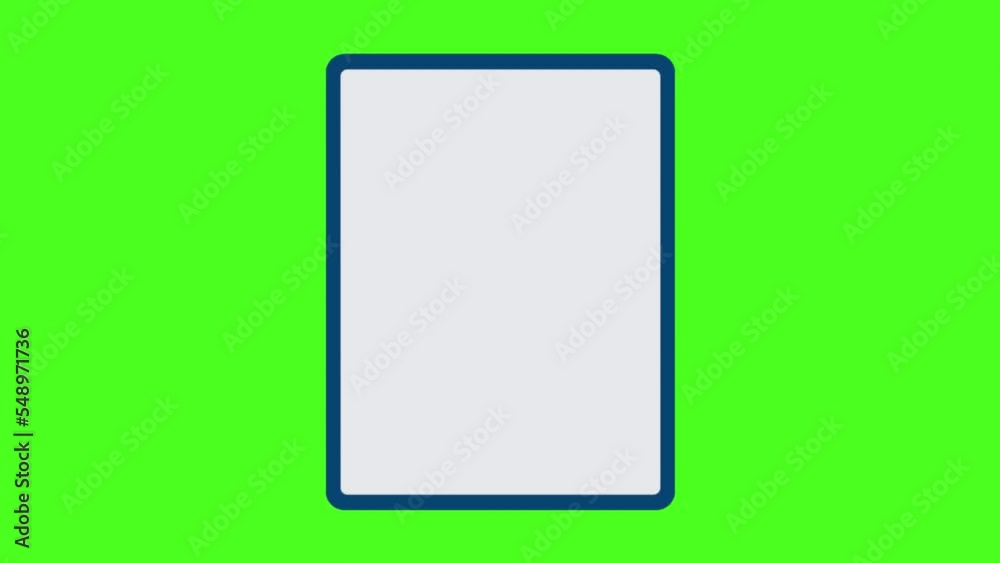 Animated Tablet Mockups With Green Screens background. Modern Animated ...