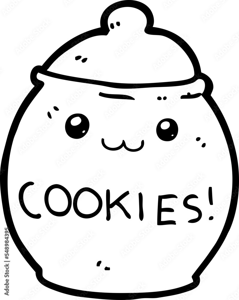 cartoon cookie jar Stock Vector | Adobe Stock