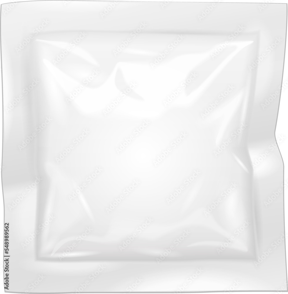 Mockup Blank Filled Retort Foil Flexible Pouch Bag Packaging. For ...