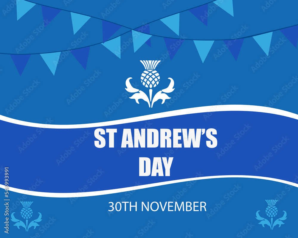 St. Andrew's day - National holiday in Scotland. Template for ...