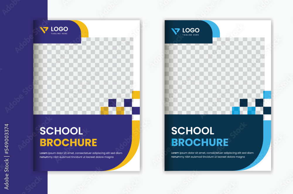 School admission cover design brochure design template, education ...