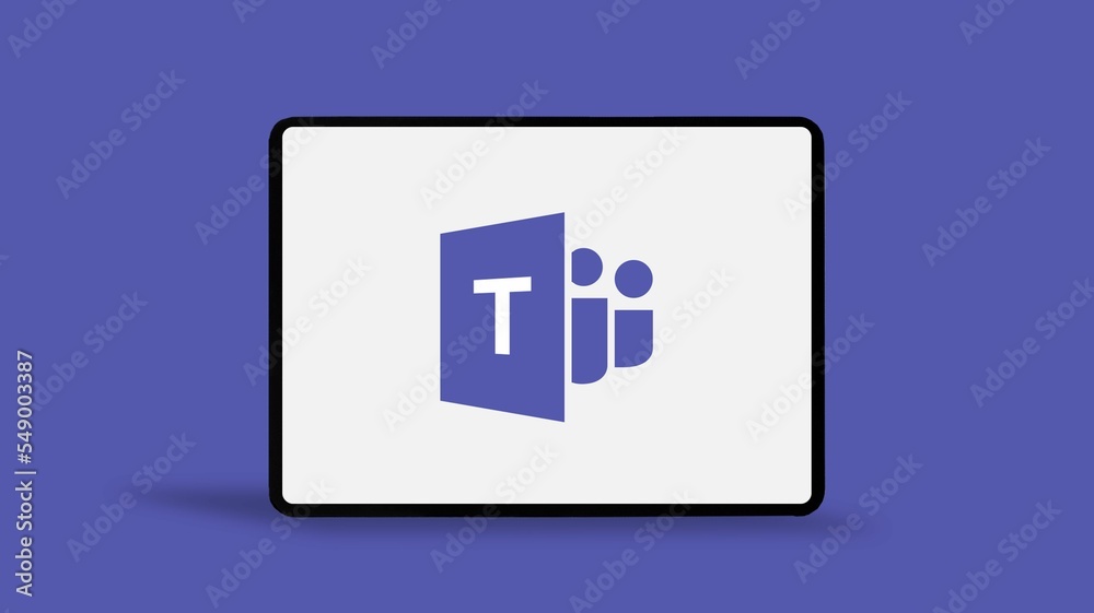 Microsoft Teams logo on digital device screen. Illustrative editorial ...