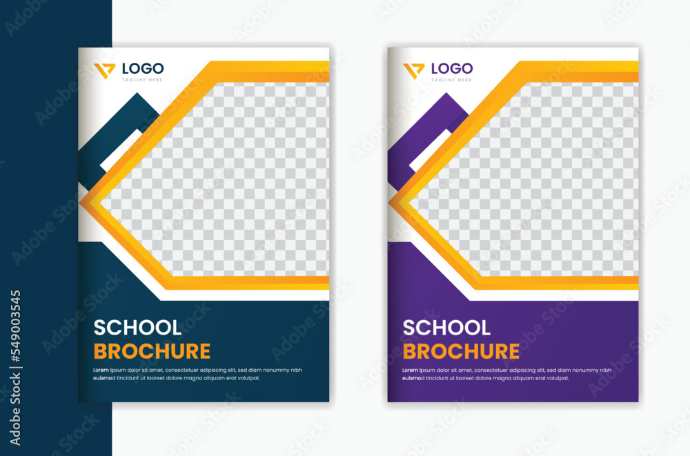 School admission cover design brochure design template, education ...
