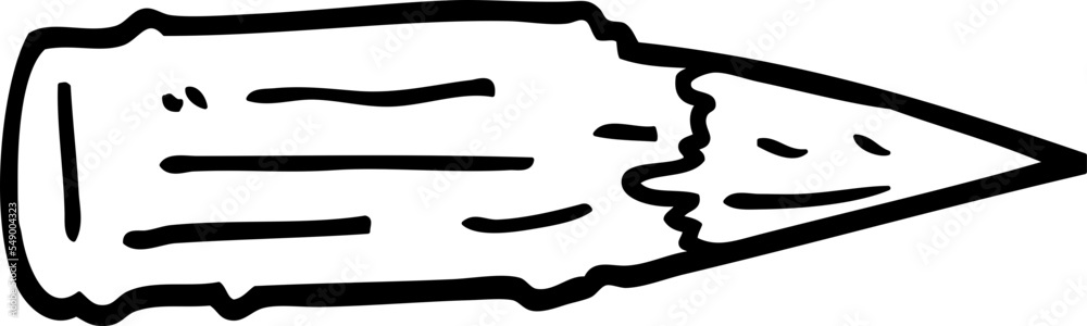 outline cartoon wooden stake Stock Vector | Adobe Stock