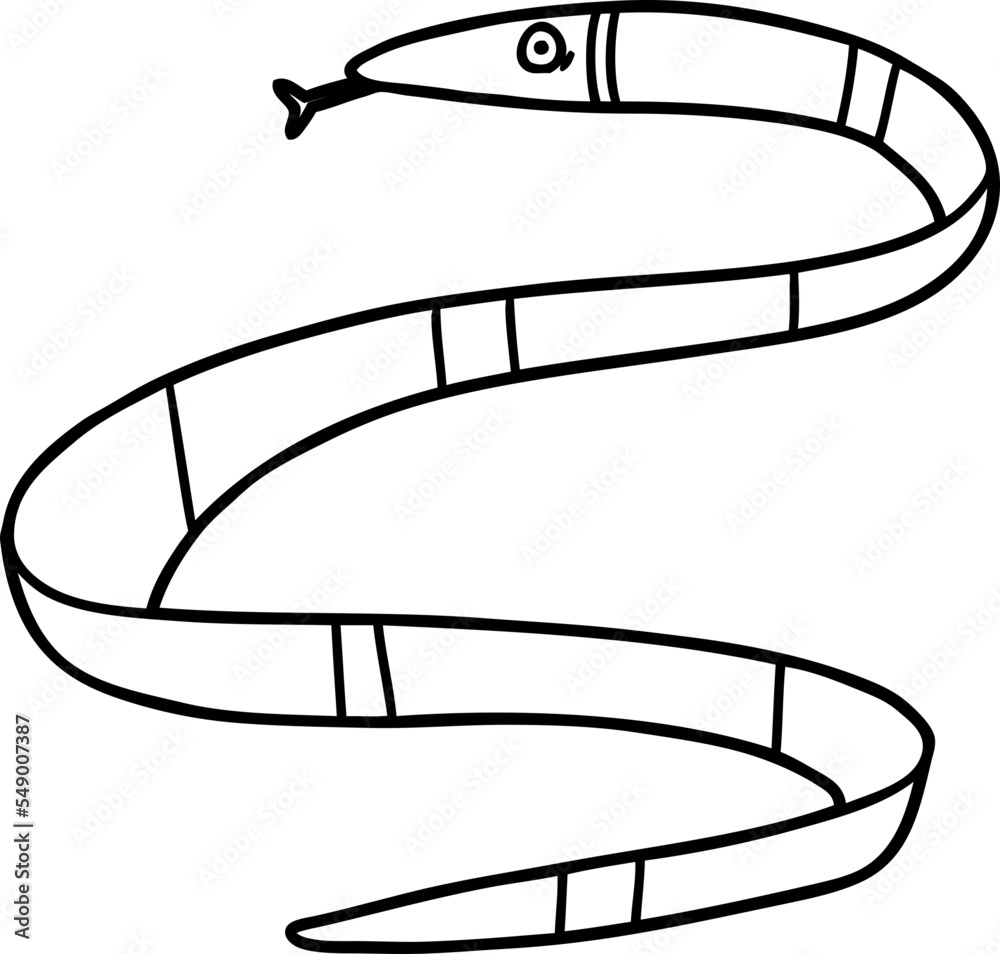 cartoon sea snake Stock Vector | Adobe Stock