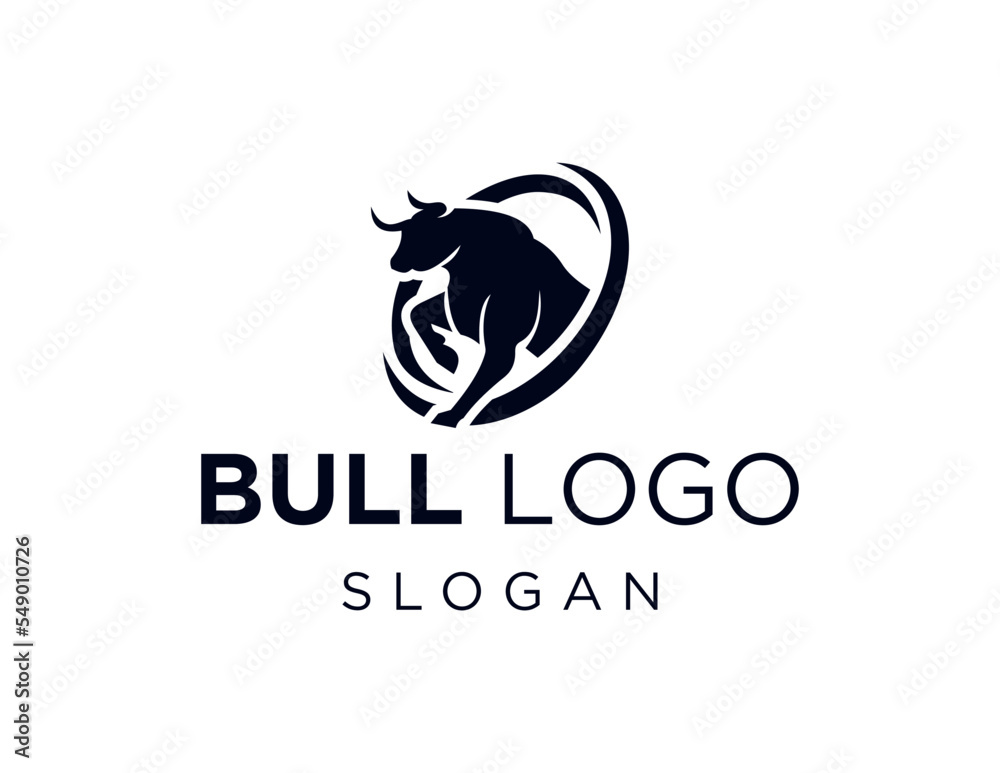 Logo design about Bull on white background. created using the CorelDraw ...