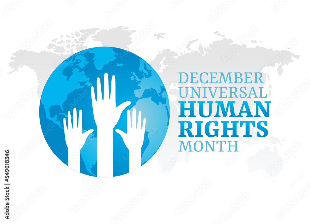 vector graphic of universal human rights month good for universal human ...