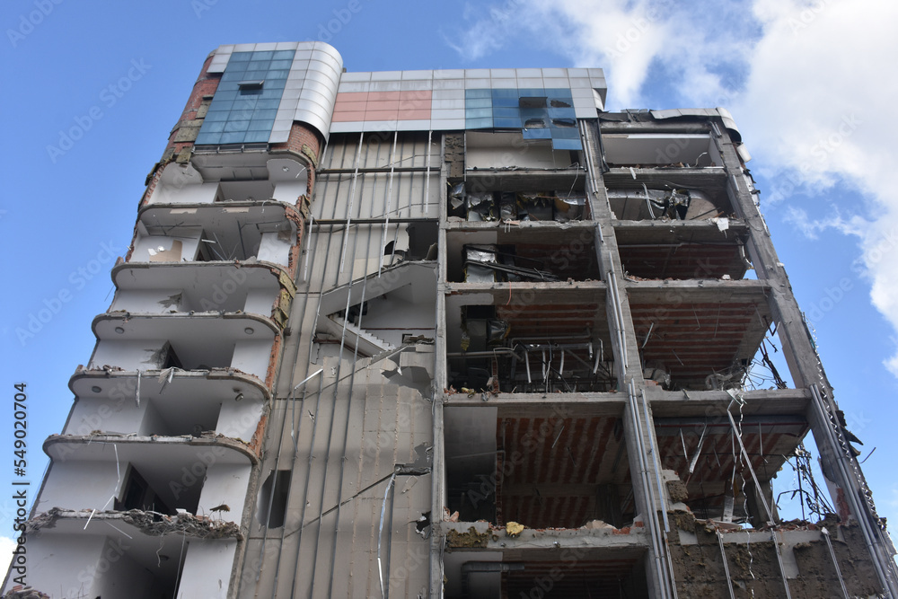 Old building being demolished to make room for new architecture ...
