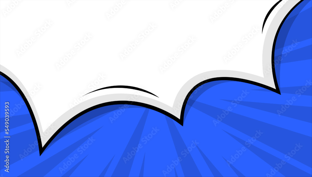 Comic cartoon blue background design Stock Vector | Adobe Stock