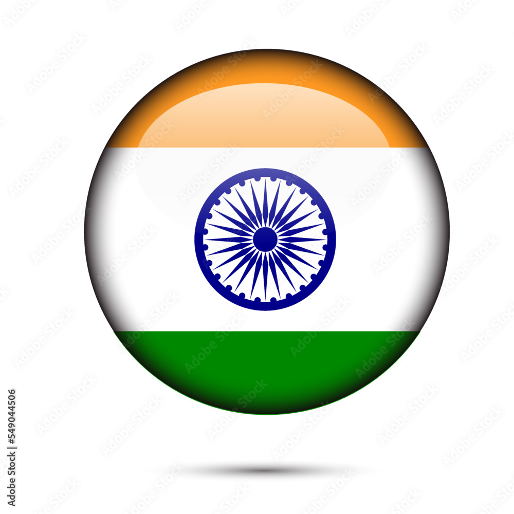 Made in India vector logo. Indian flag logo design Stock Vector | Adobe ...