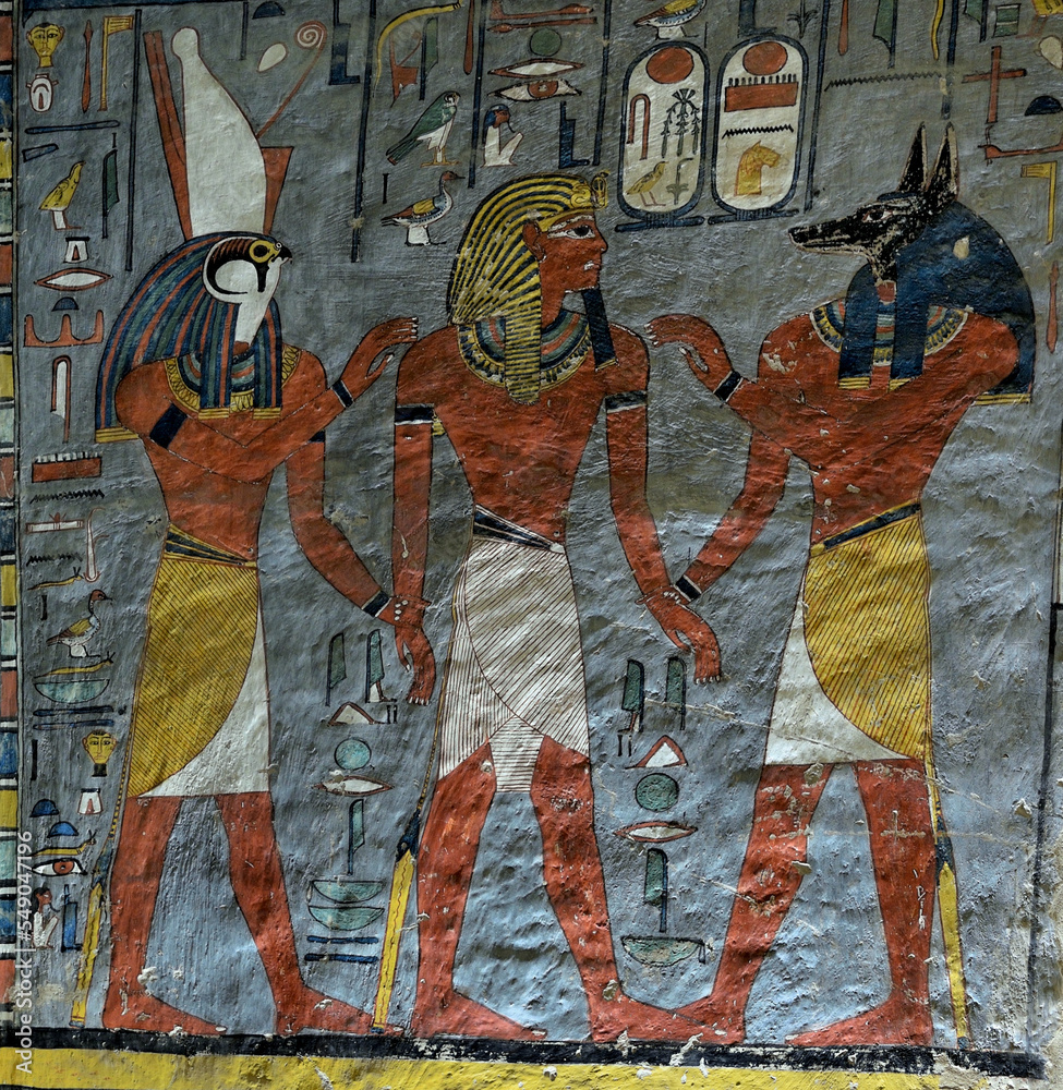 ANCIENT EGYPTIAN ART AND PAINTING FROM THE TOMBS IN THE VALLEY OF THE ...