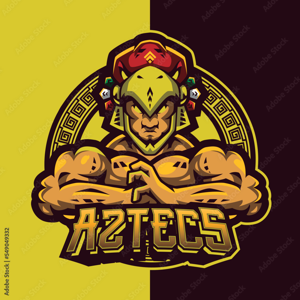 aztecs logo, esport logo, gaming logo, logo team, aztecs Stock Vector ...