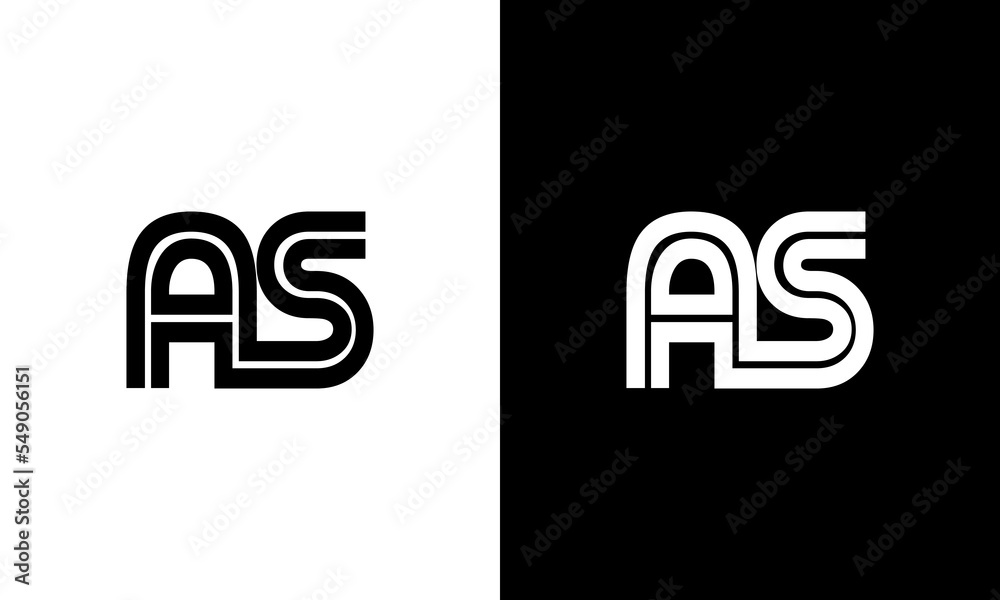 letter as line art modern logo design Stock Vector | Adobe Stock