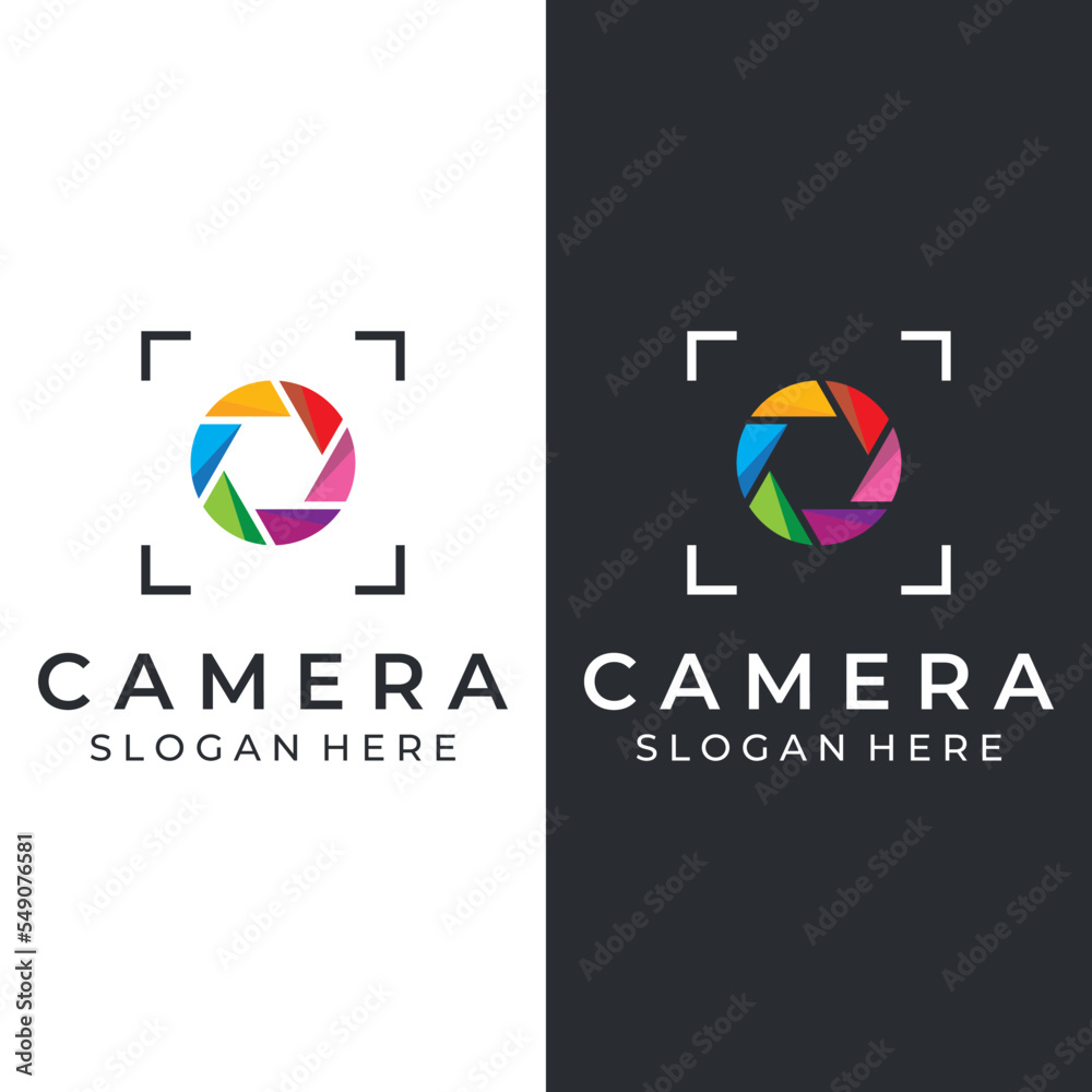 Photography camera logo, lens camera shutter, digital, line ...