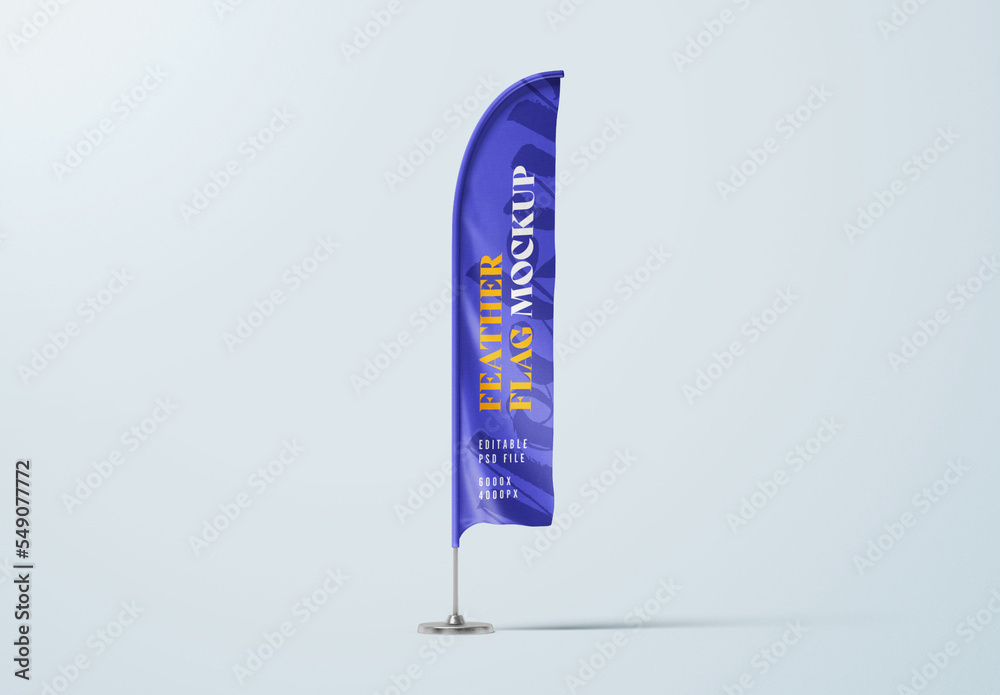 Feather Flag Mockup Stock Template | Adobe Stock