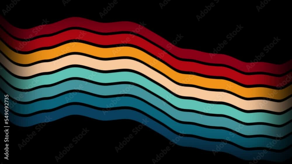 Vintage Striped Backgrounds, Loop Samples, Retro Colors from the 1970s ...