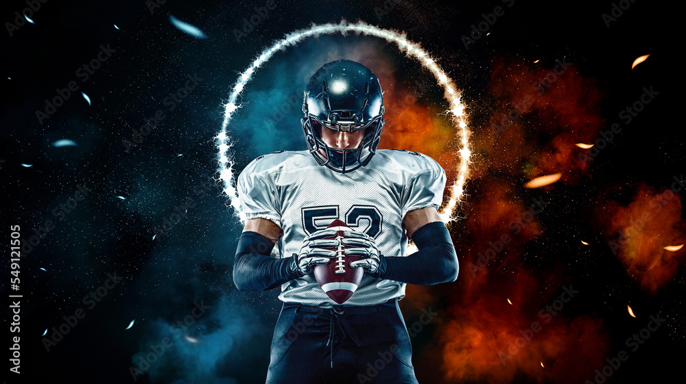 Football Player On Fire