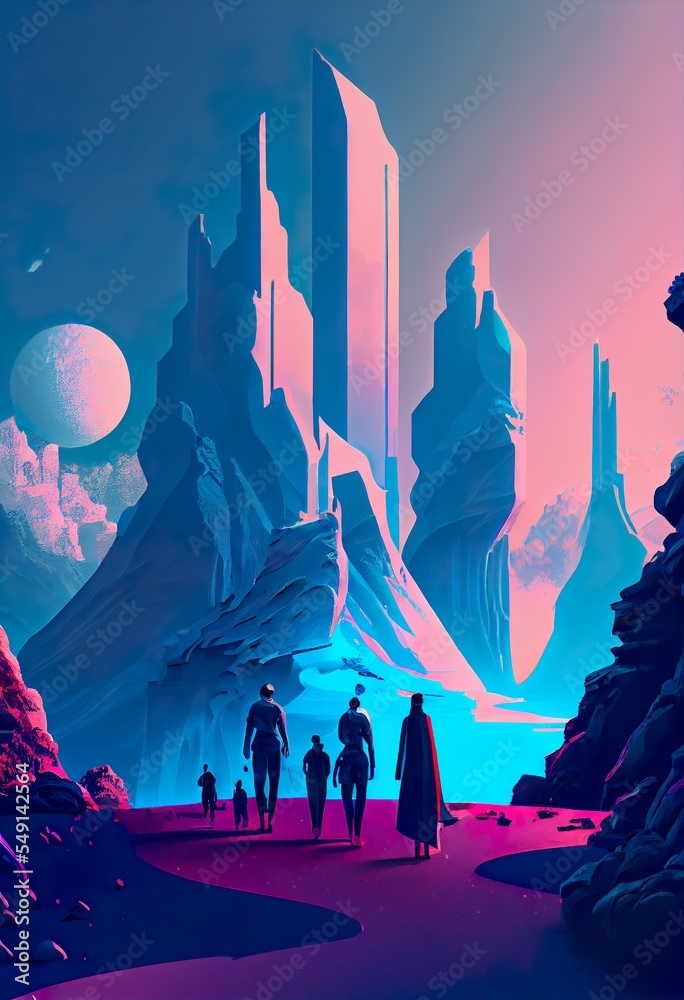 bstract render of mockup peopl, map, illustration with world nature ...