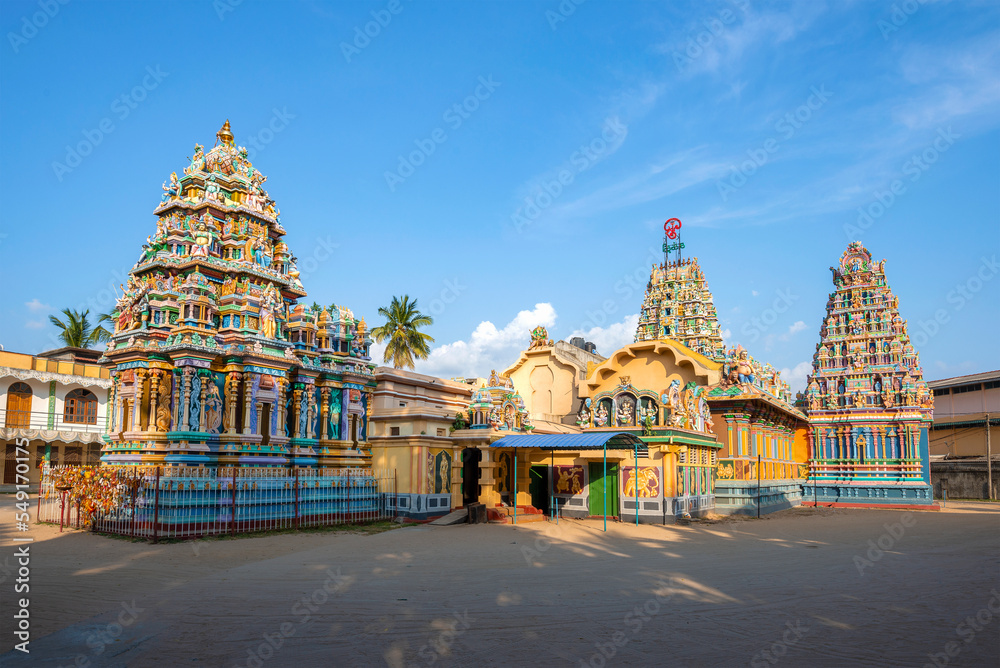 View of the ancient Hindu temple Sri Bhadrakali Amman Kovil (Kali Kovil ...
