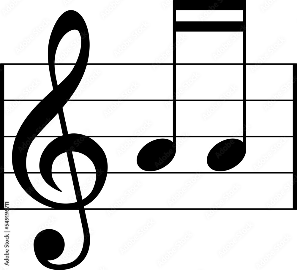 Musical Notes, Keys, Pauses and other symbols in the vector. A complete ...