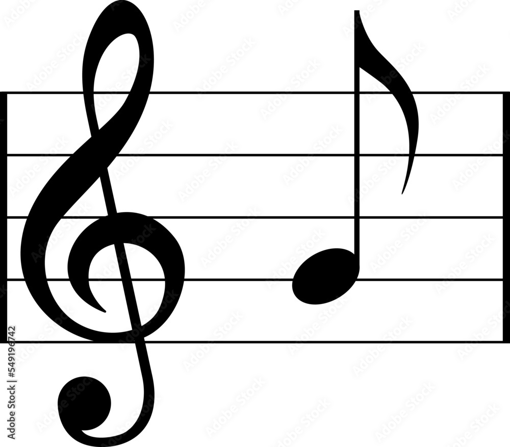 Musical Notes, Keys, Pauses and other symbols in the vector. A complete ...