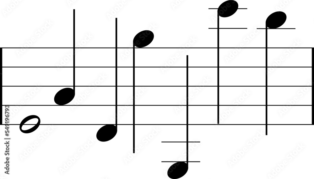 Musical Notes, Keys, Pauses and other symbols in the vector. A complete ...