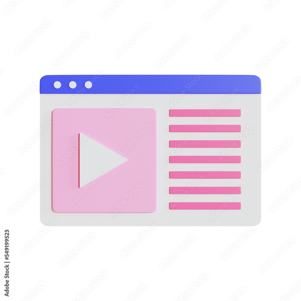 3d illustration for your websites Stock Illustration | Adobe Stock