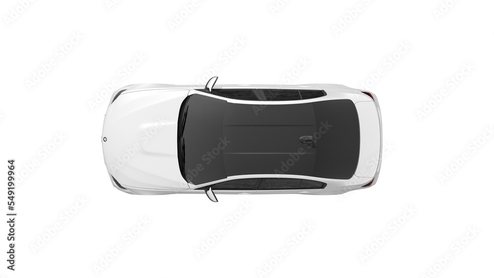 top view of white car isolated on white, BMW M3 F30 png transparent ...