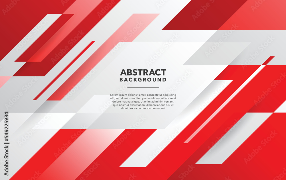 red white modern abstract background design Stock Vector | Adobe Stock