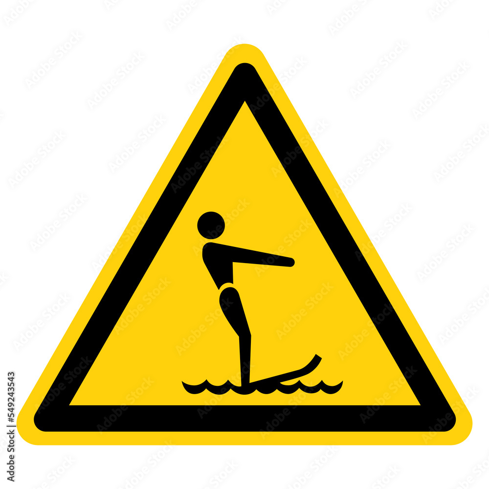 Water Skiing Symbol Sign, Vector Illustration, Isolate On White ...