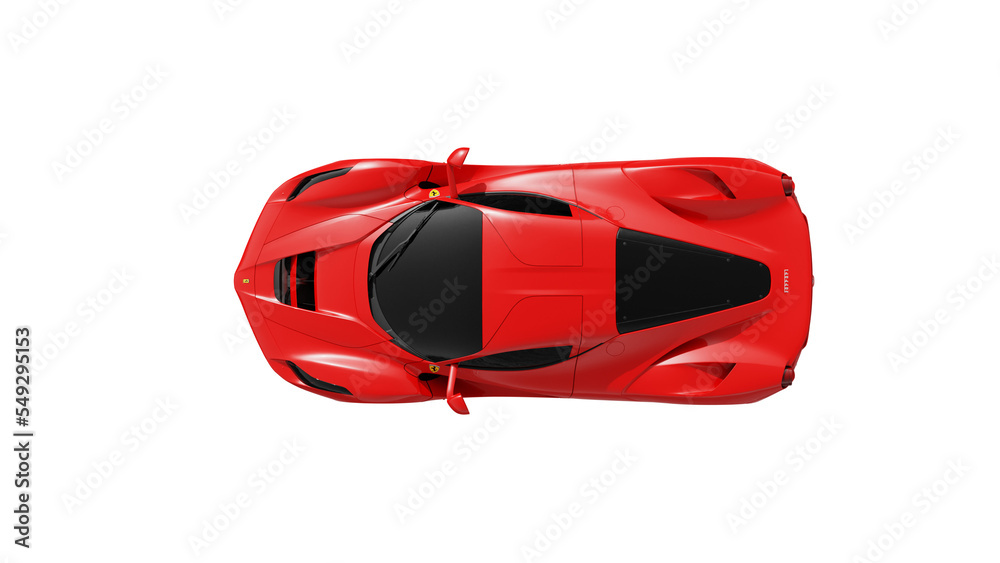 FERRARI ON TRANSPARENT PNG BACKGROUND ISOLATED WHITE BACKGROUND Stock ...