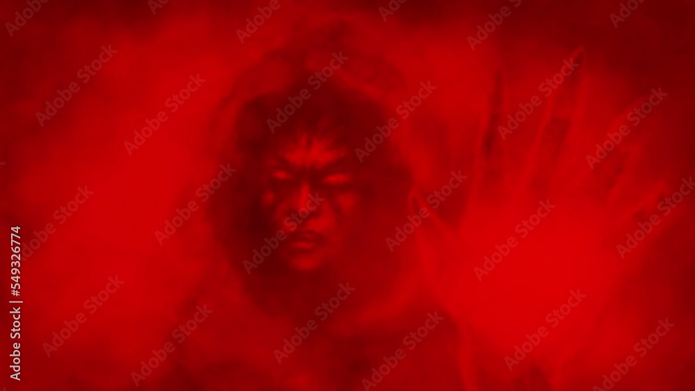 Evil witch exile 2D animation. Dark goddess falls to bottom of abyss ...