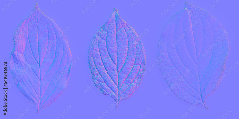 Leaves normal map texture. Leaf bump map. Stock イラスト | Adobe Stock