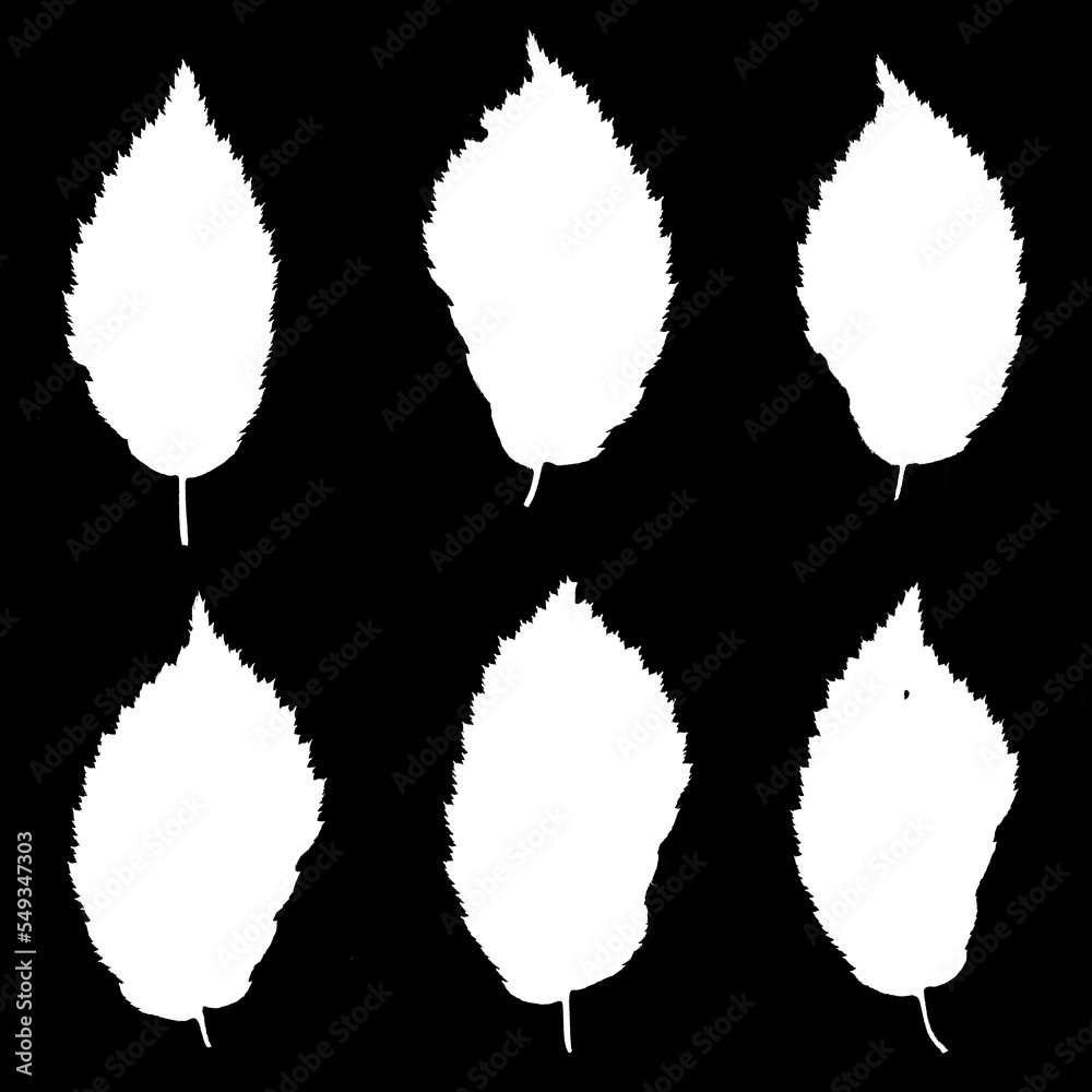 Ilustração do Stock: 8K plant leaf opacity map texture. Leaf mask ...