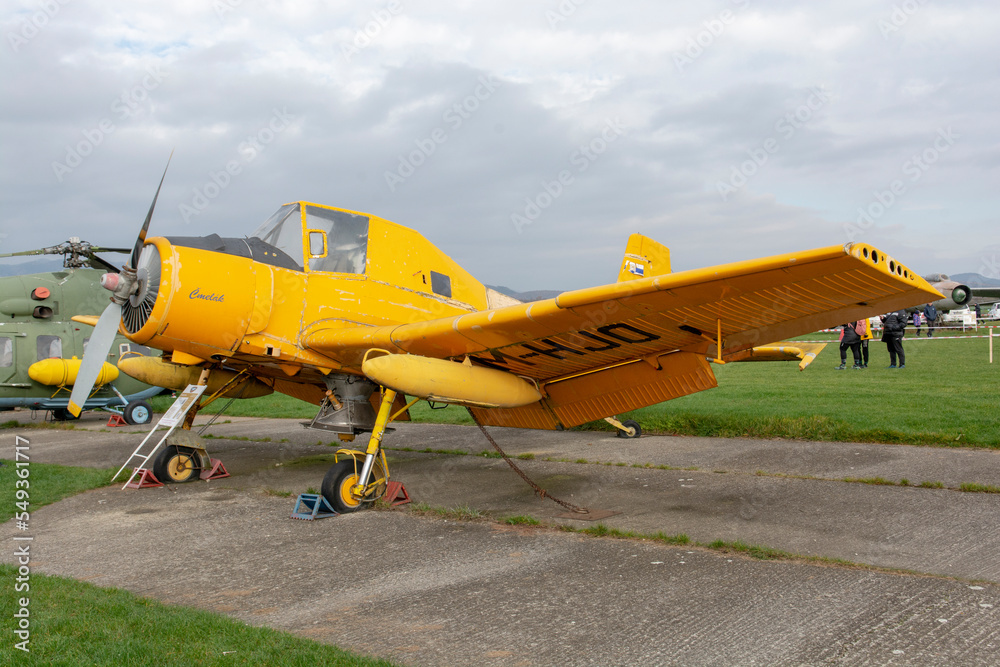 Dubnica nad Vahom, Slovakia - November , 19, 2022 : The Zlin Z-37 ...