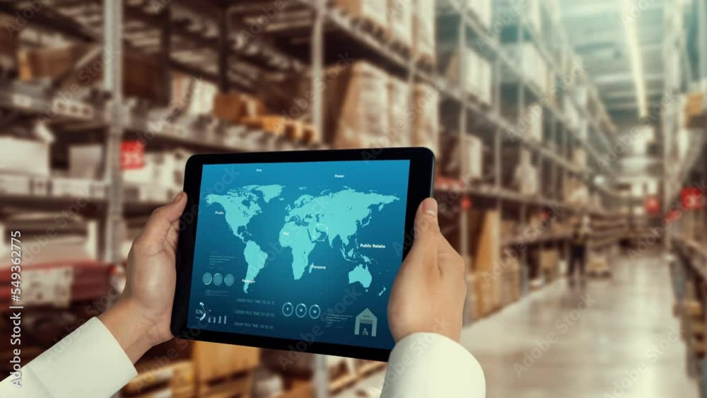 Warehouse management deft software in computer for real time monitoring ...