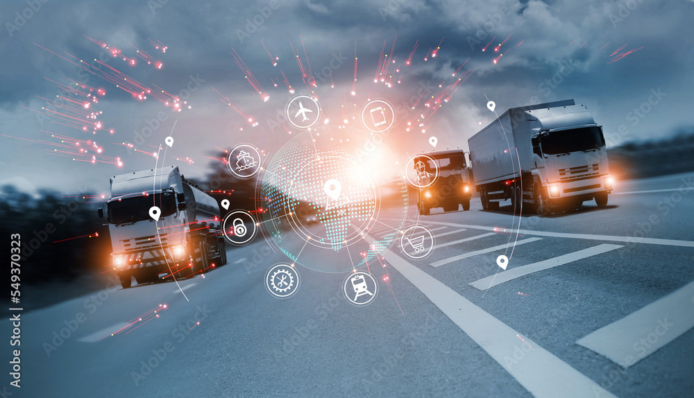 Logistics And Transportation Network Distribution Of Container Cargo