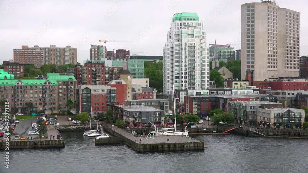 Halifax Nova Scotia, Canada. View of Downtown Halifax with modern ...