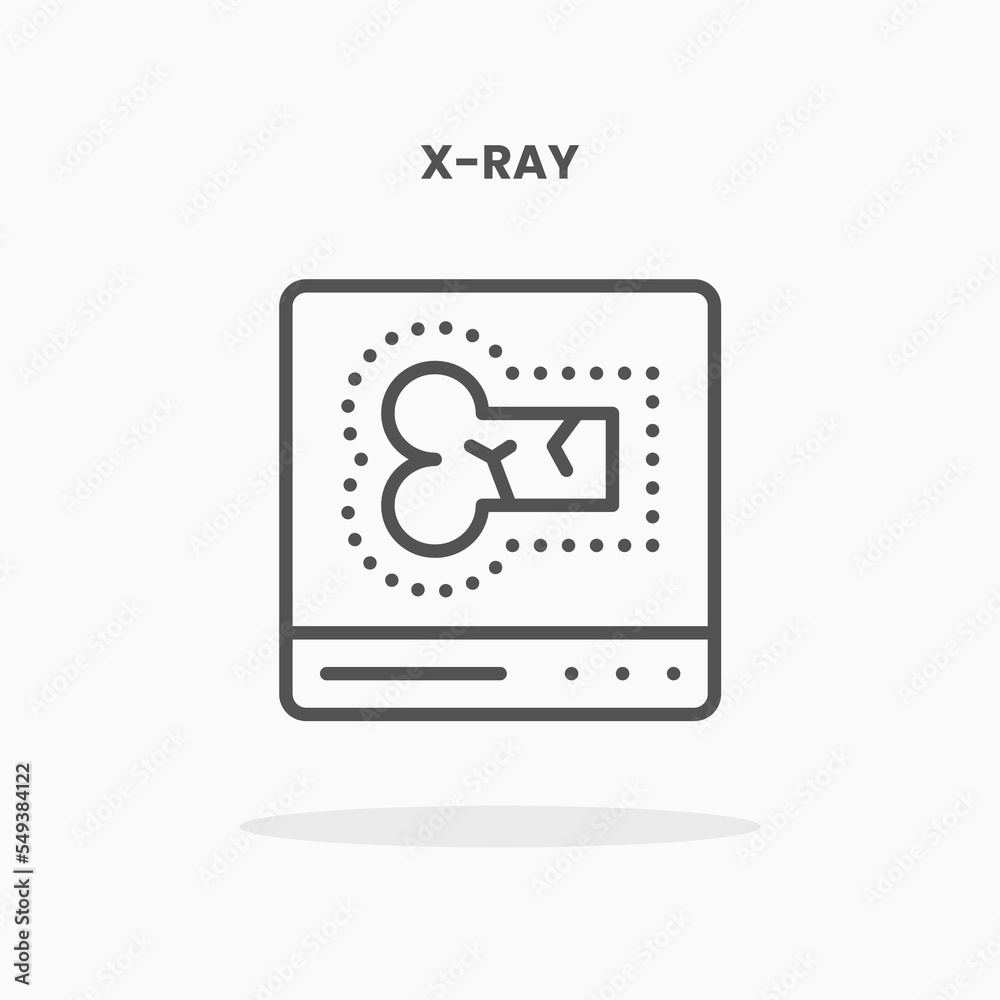 X-ray icon vector illustration line style. Great design for web, app ...