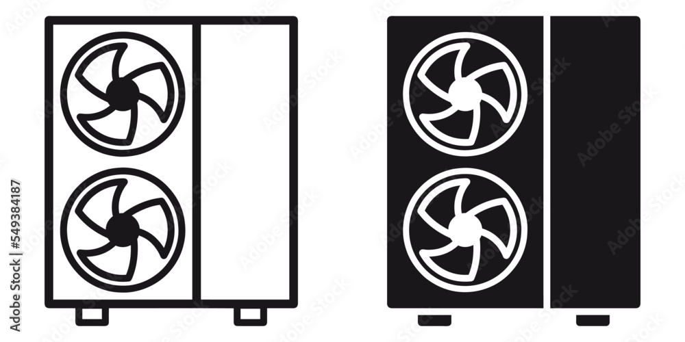 ofvs240 OutlineFilledVectorSign ofvs - heat pump vector icon . german ...
